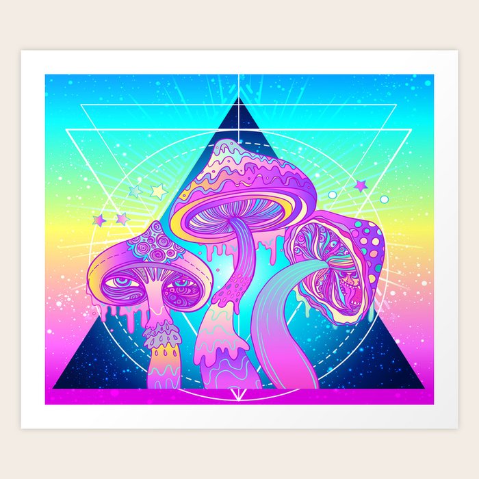 Colorful Shroom Art