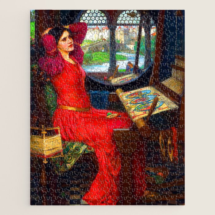 John William Waterhouse Lady of Shalott at Her Loom Jigsaw Puzzle by ...