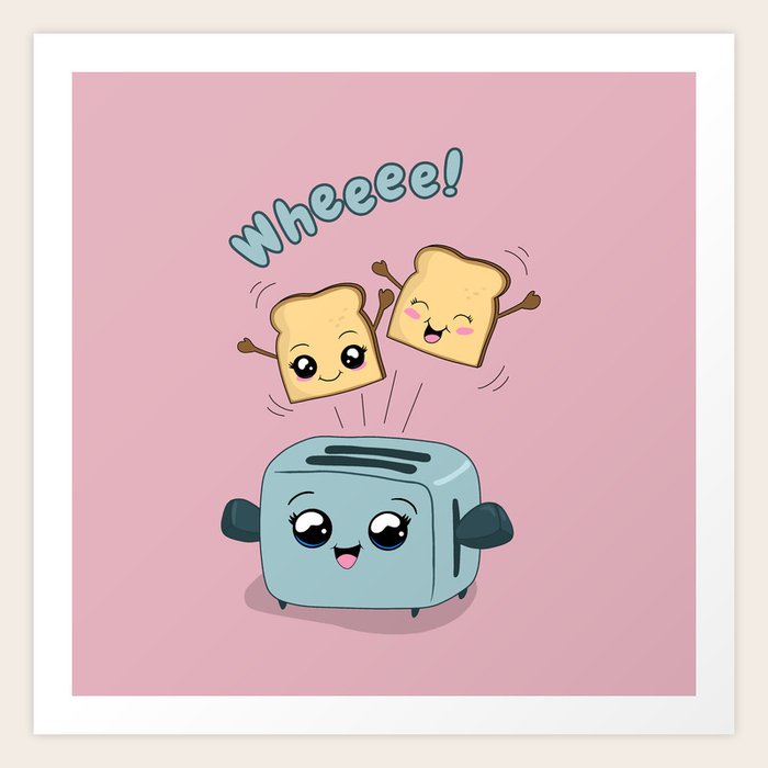 Cute Toaster Clipart