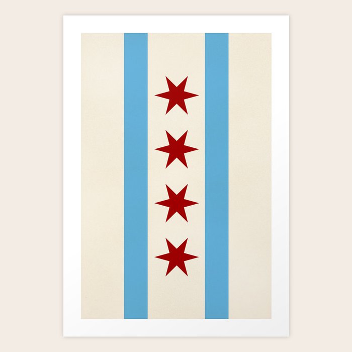 chicago flag artwork