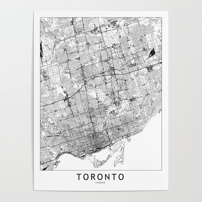 Art Decor Toronto Wall Art Toronto Print Gift Map of Toronto Modern ...