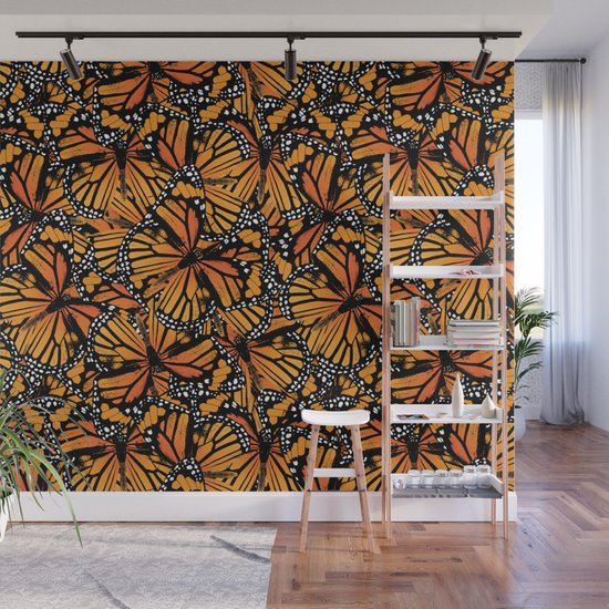 Monarch Butterflies Pattern | Butterfly Pattern | Wall Mural by ...