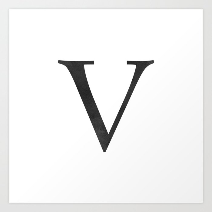 White Letter V