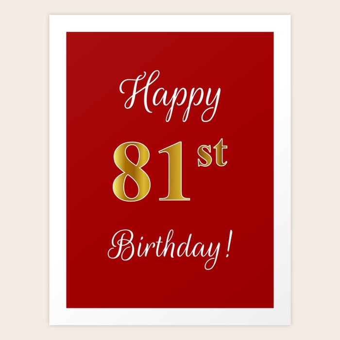 Happy 81st Birthday