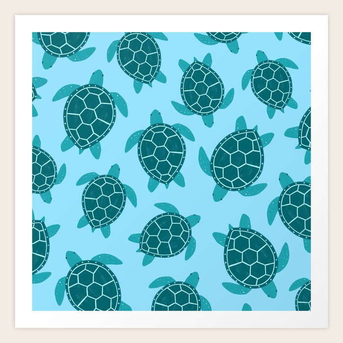 Sea Turtles Art Print by ItsJessica | Society6