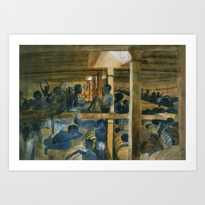 African American Historic Portrait, Transatlantic Slave Ship sleeping ...