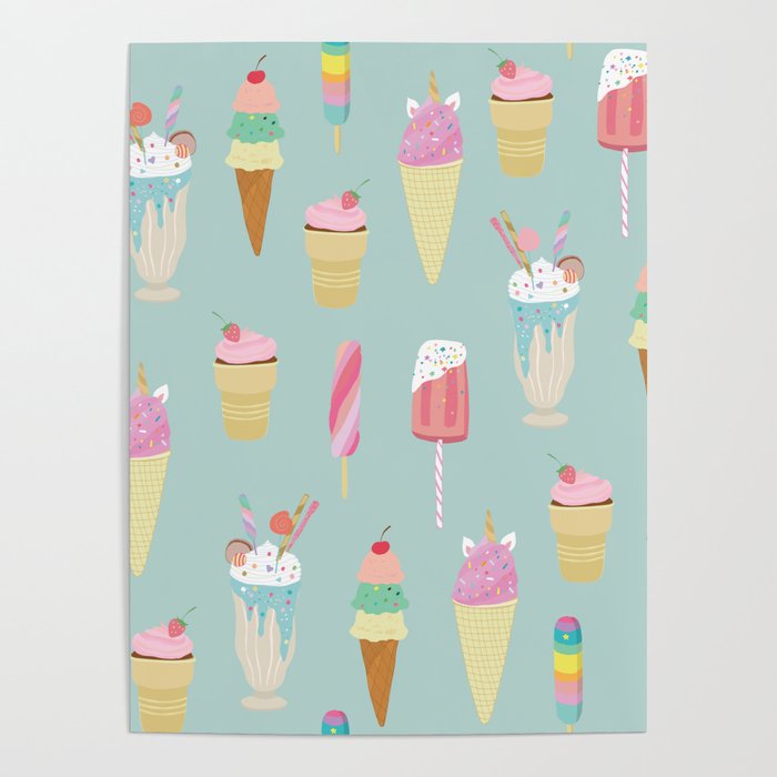 ice cream pattern wallpaper