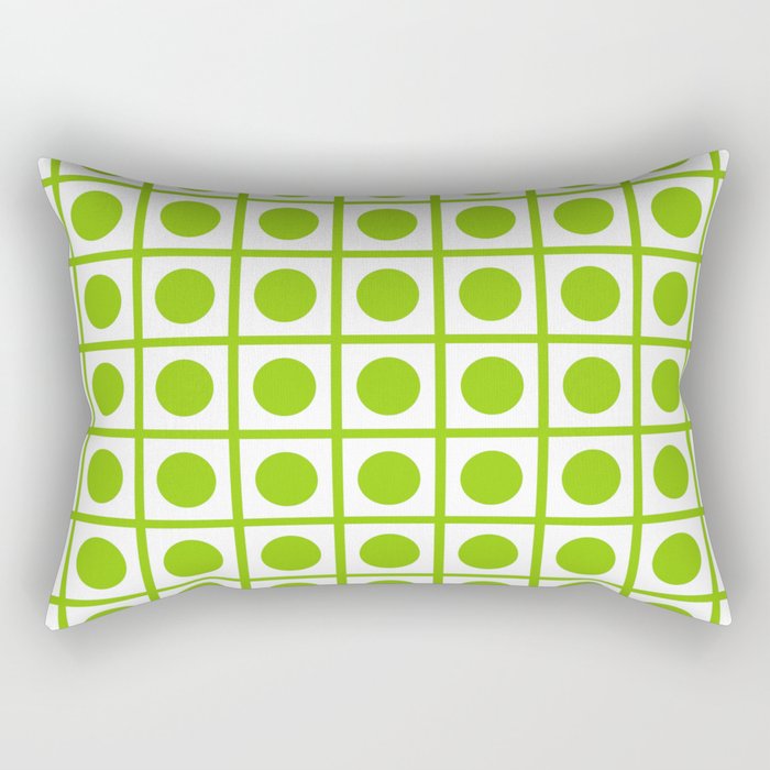 lime green rectangle cushion