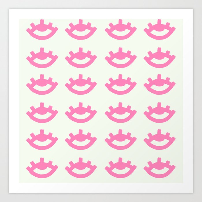 Preppy Eyes Art Print by Decoir | Society6