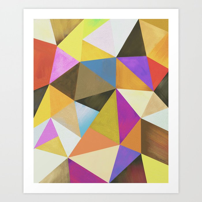 Abstract Angles Art Print by Carey Copeland | Society6
