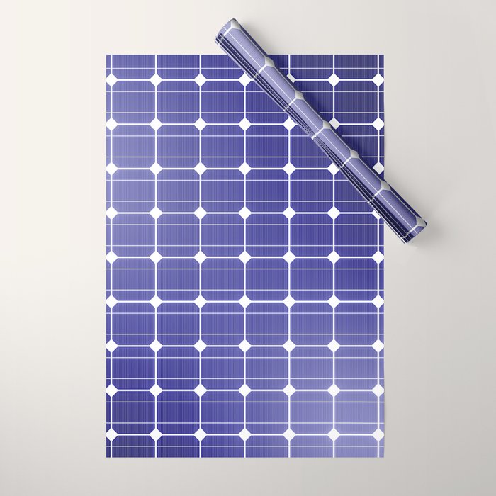 In charge / 3D render of solar panel texture Wrapping Paper by ...
