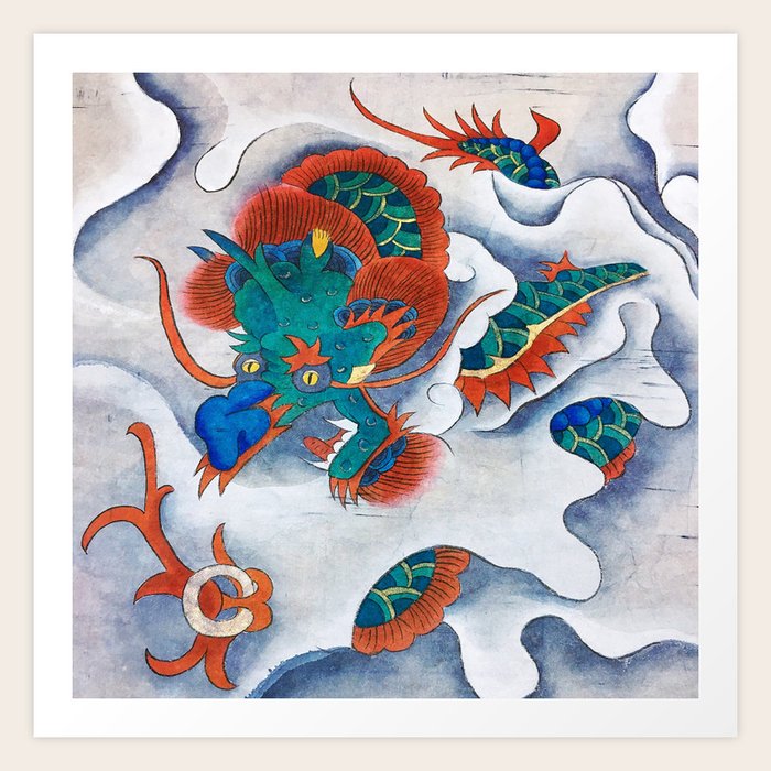 Traditional Korean Art Dragons