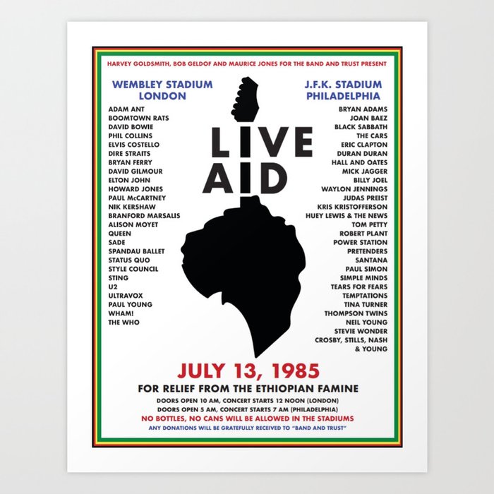 Queen Live Aid Poster