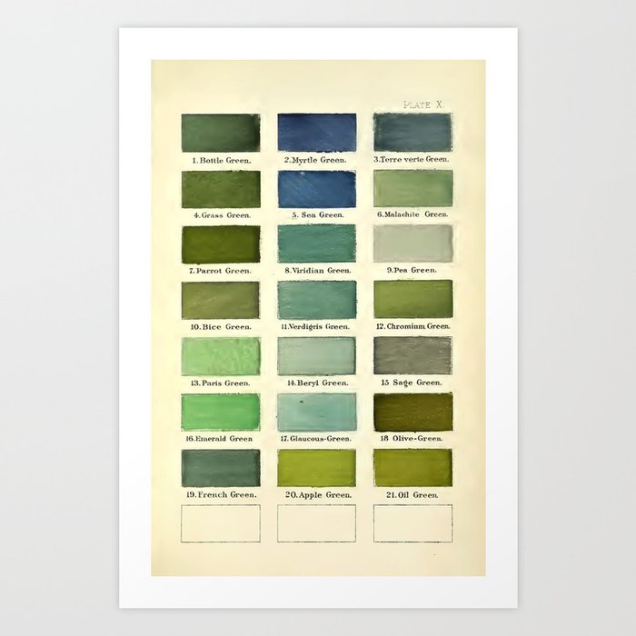 Olive Drab Color Chart
