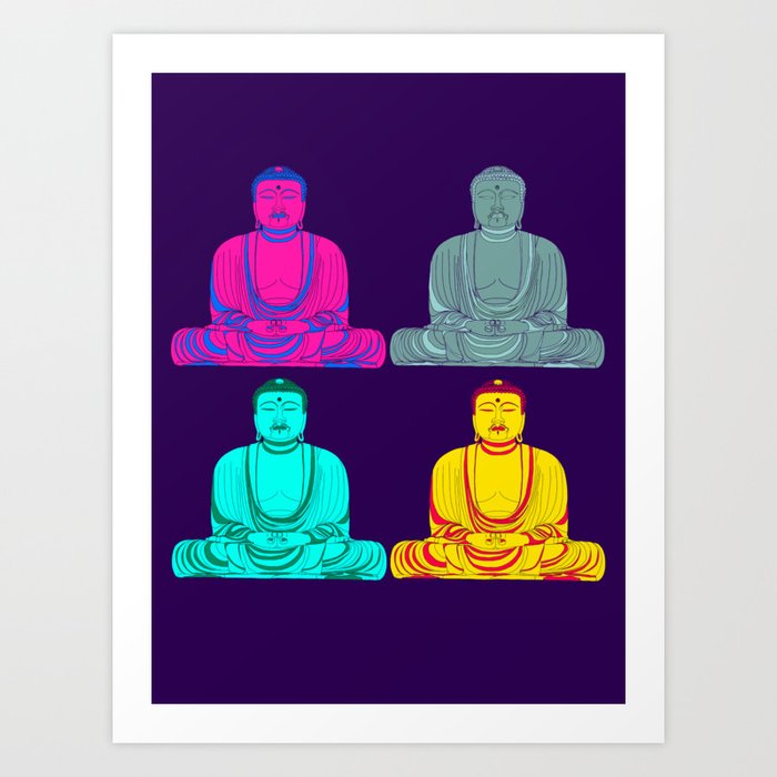 Buddha Pop Art Poster