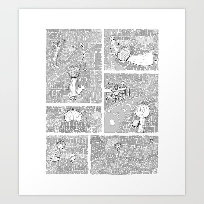 Subtext Art Print by Dace Likethefish | Society6 Subtext Art Print by Dace Likethefish | Society6