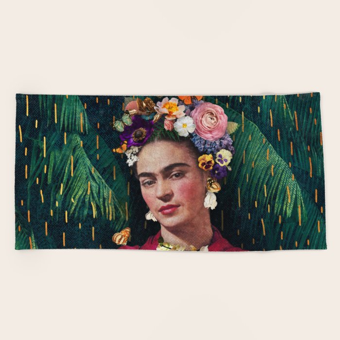 Frida Kahlo :: World Women's Day Beach Towel by jenny lloyd pictures ...