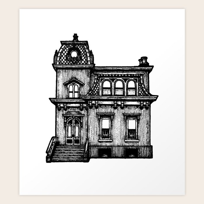 Victorian House Silhouette
