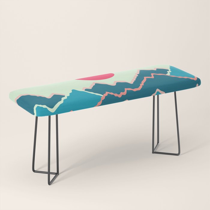 Vibrant Sun Rising Over Serene Mountains Minimalist Abstract Nature Art ...