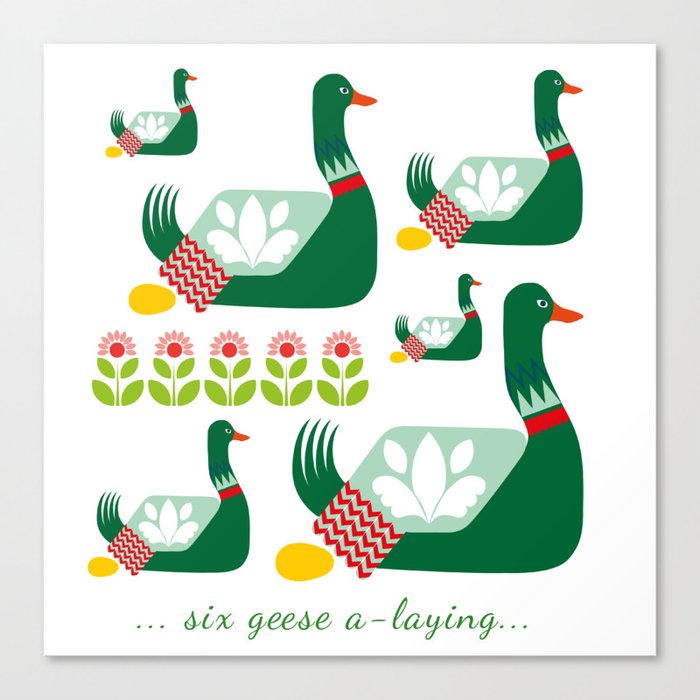 Six Geese A Laying Ornament