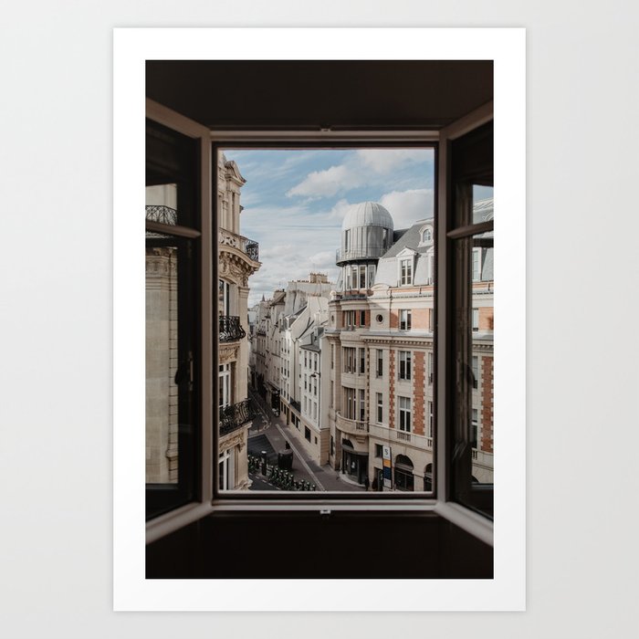 Paris, France, Open Window Art Print by NewburyBoutique | Society6