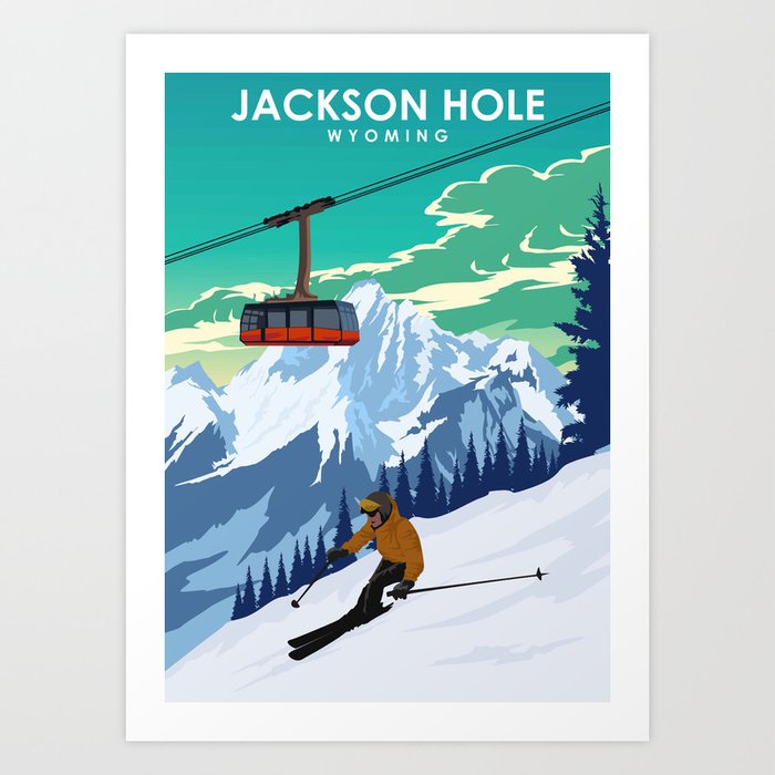 ski poster art