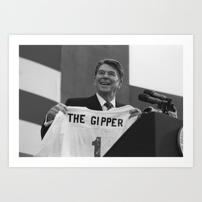 President Ronald Reagan - The Gipper Art Print by War Is Hell Store ... President Ronald Reagan - The Gipper Art Print by War Is Hell Store ...