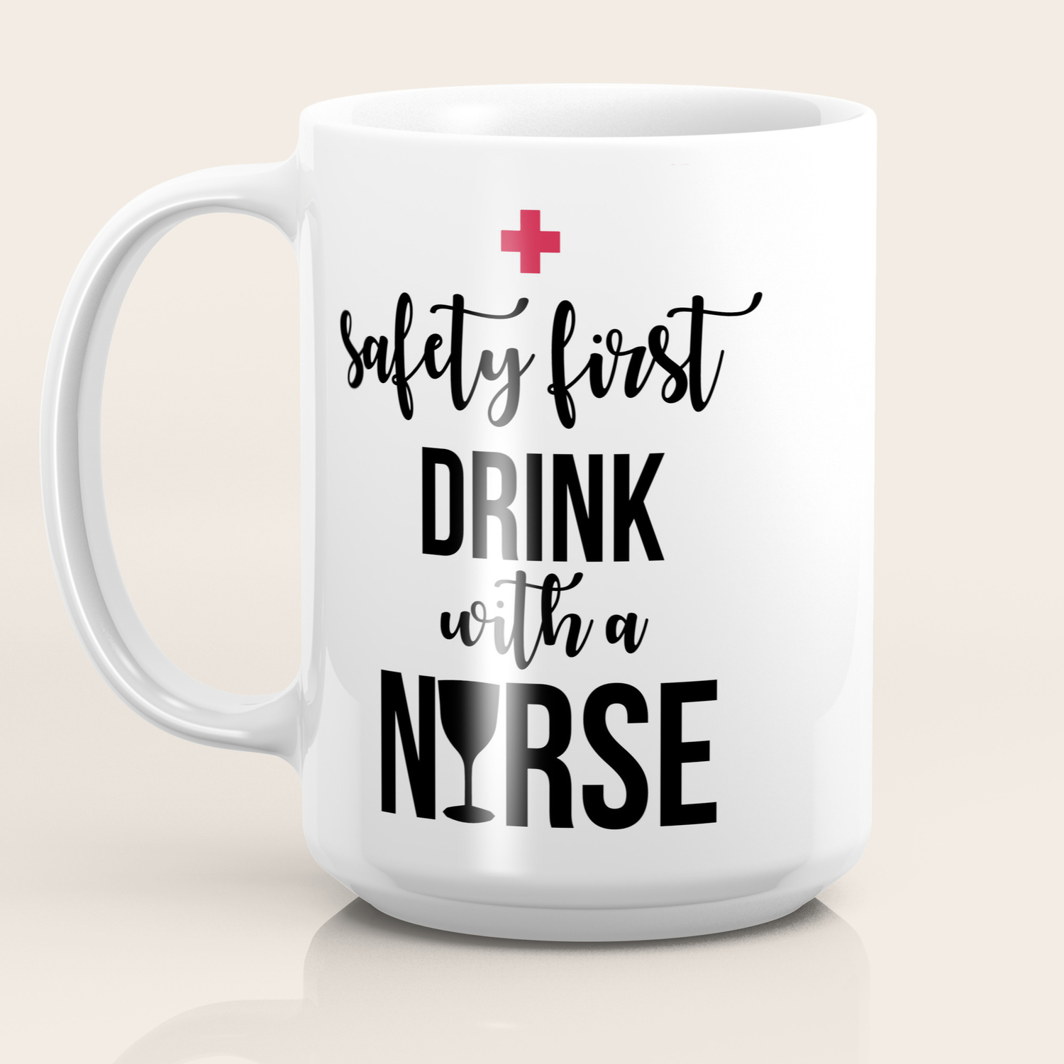 Drink & Barware Safety First Party with a Nurse Mug Kitchen & Dining ...
