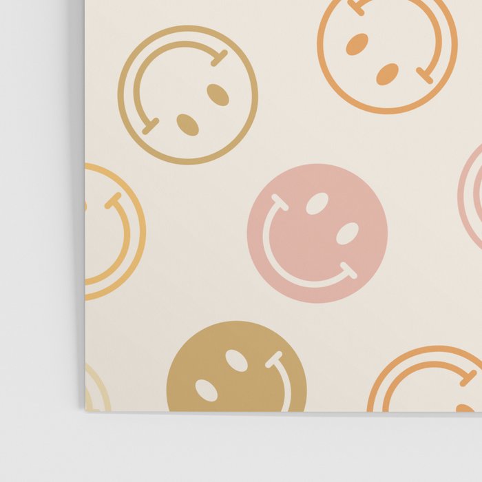 neutral smiley face background