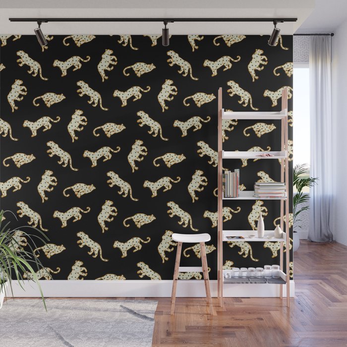 leopard mural