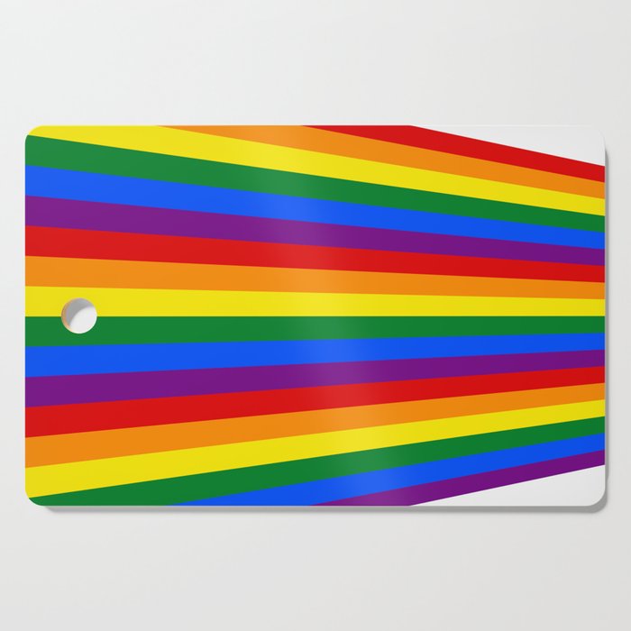 Pride Flag Lgbt Lgbtq Queer Lasoffittadiste Rainbow Cutting Board By