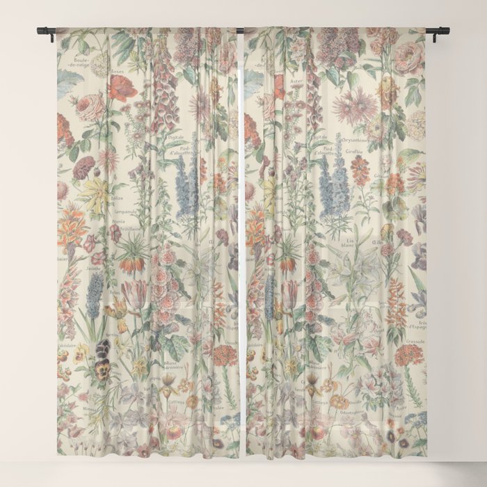 French Vintage Flowers Chart Adolphe Millot Fleurs Larousse Pour Tous ...