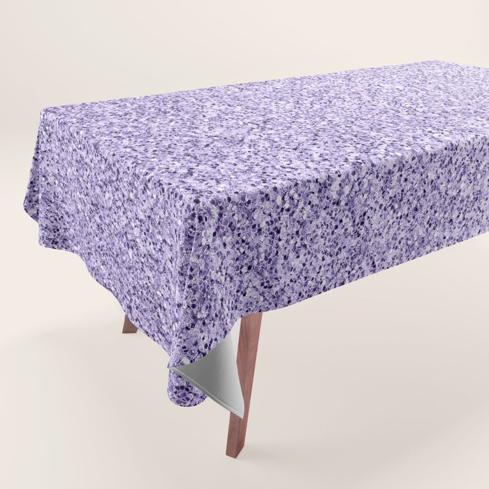 Ultra Violet Light Purple Glitter Sparkles Faux Sparkly Look Tablecloth