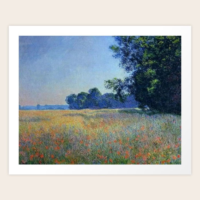 Red Monet Painting