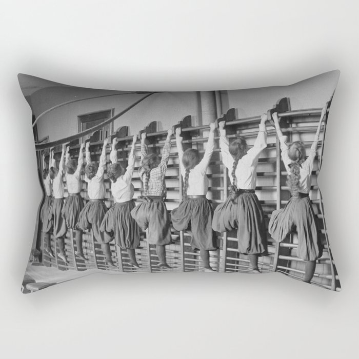 19th Century Boston female girls high school gym class calisthenics ...