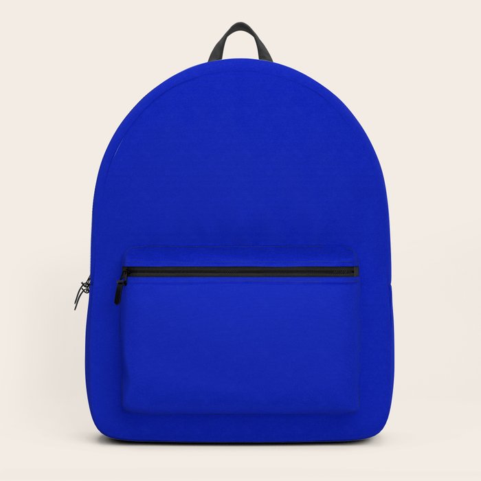 Solid Deep Cobalt Blue Color Backpack by PodArtist | Society6