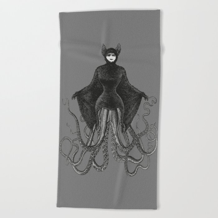 Hybrid Octopus Bat Woman | Hybrids | Hybrid Creatures | Beach Towel by ...