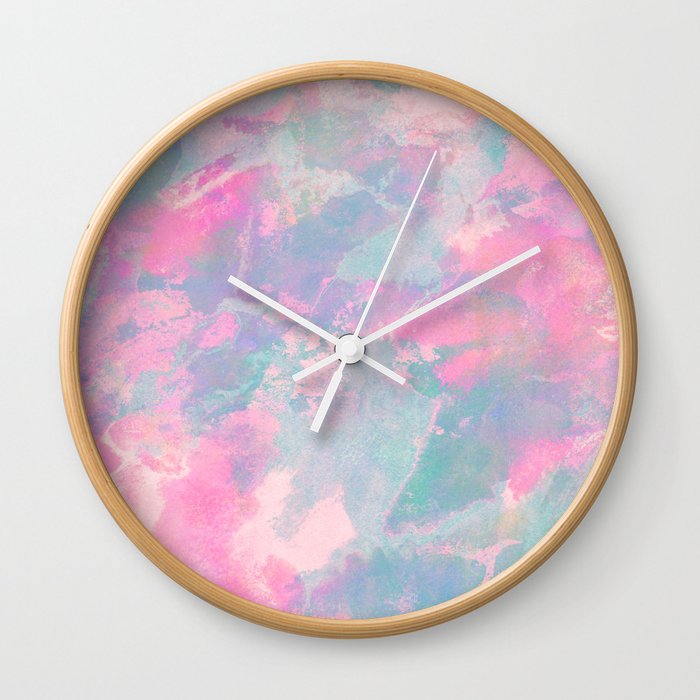 Pastel Sky Wall Clock by Georgiana Paraschiv | Society6