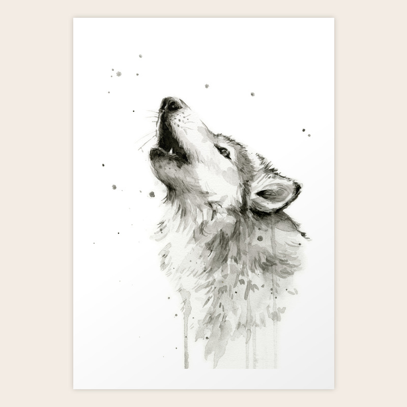 Wolf Pack Howling Art