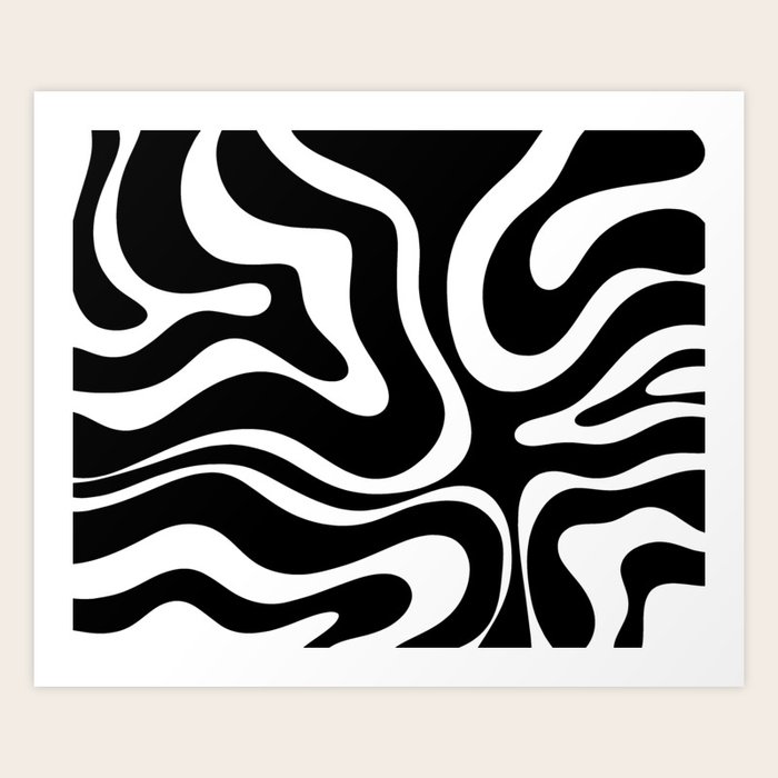 Black And White Swirl Pattern