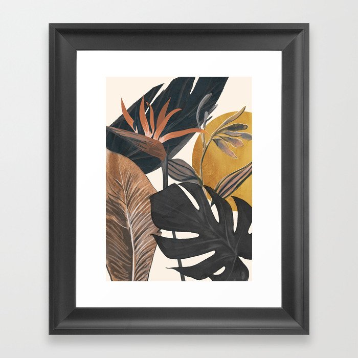 Abstract Tropical Art III Framed Art Print by City Art | Society6