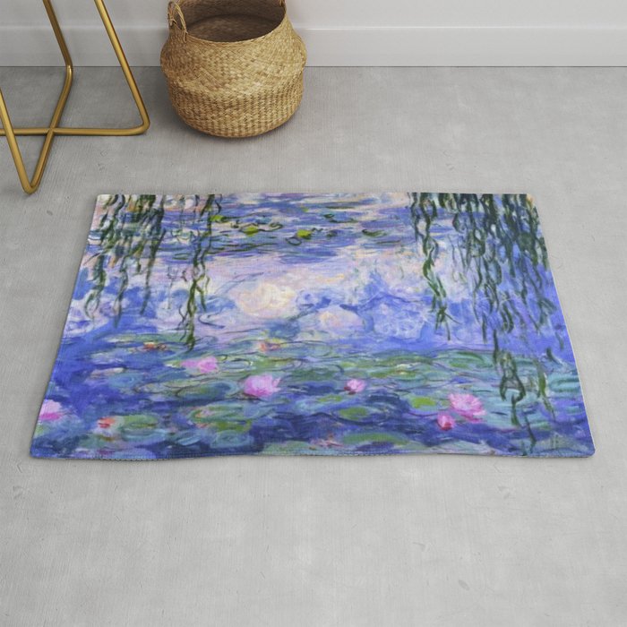 Claude Monet Water Lilies Rug by Faris yamna | Society6