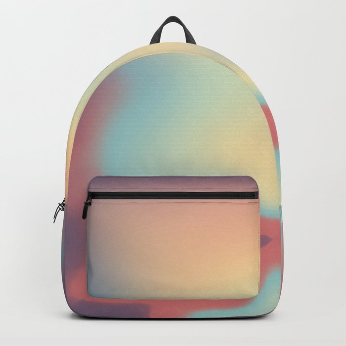 Melted Liquid Sunset Gradient Fluid Abstract Artwork Backpack by ...