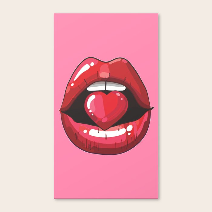 red lips artwork