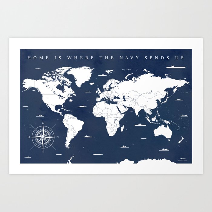 Nautical World Map