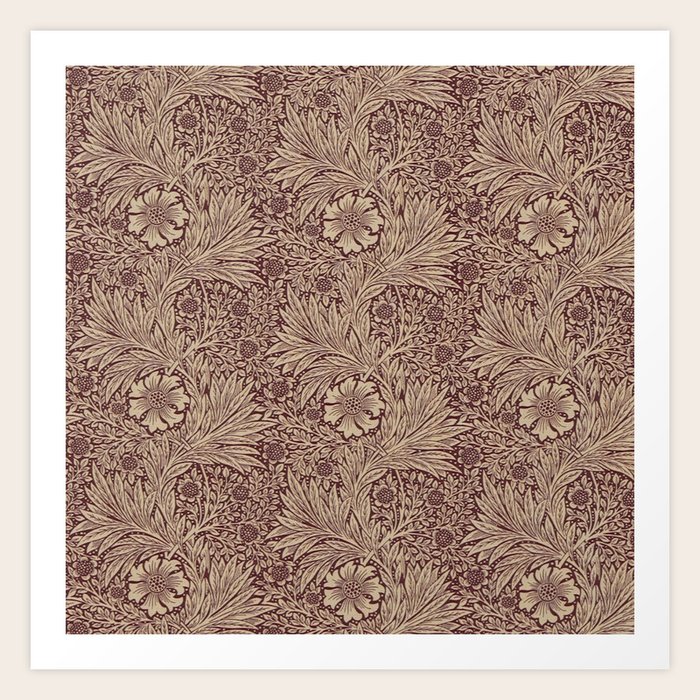 William Morris Marigold Brick Manilla Art Print by Archipelago | Society6