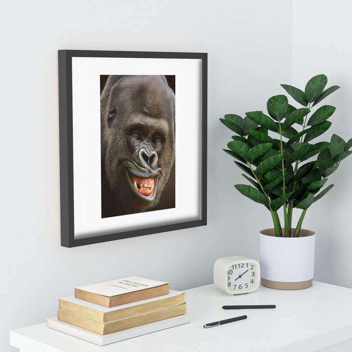 White Gorilla Smiling