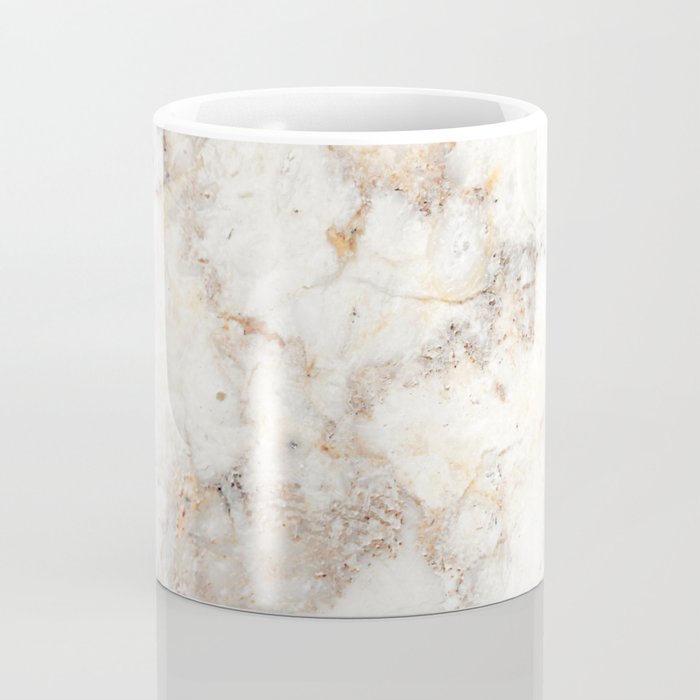 white stone mug