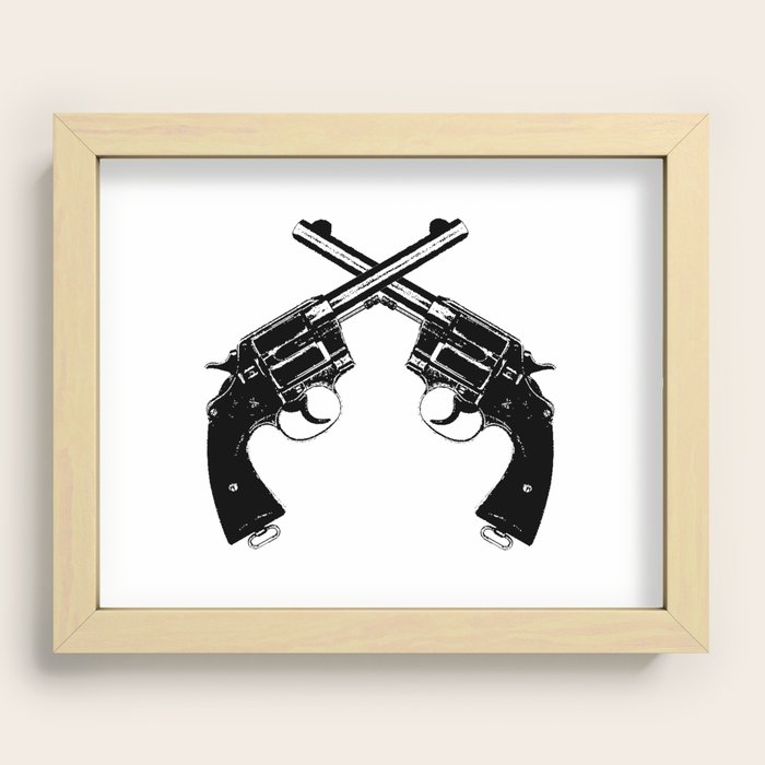 Crossed Revolvers Tattoo