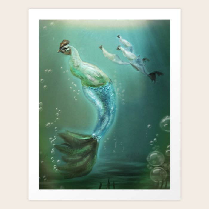 Indian Mermaid Paintings